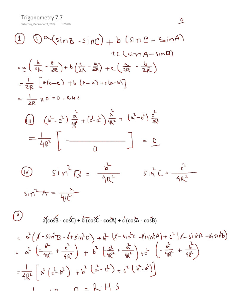 Trigonometry 7.7 1 | PDF