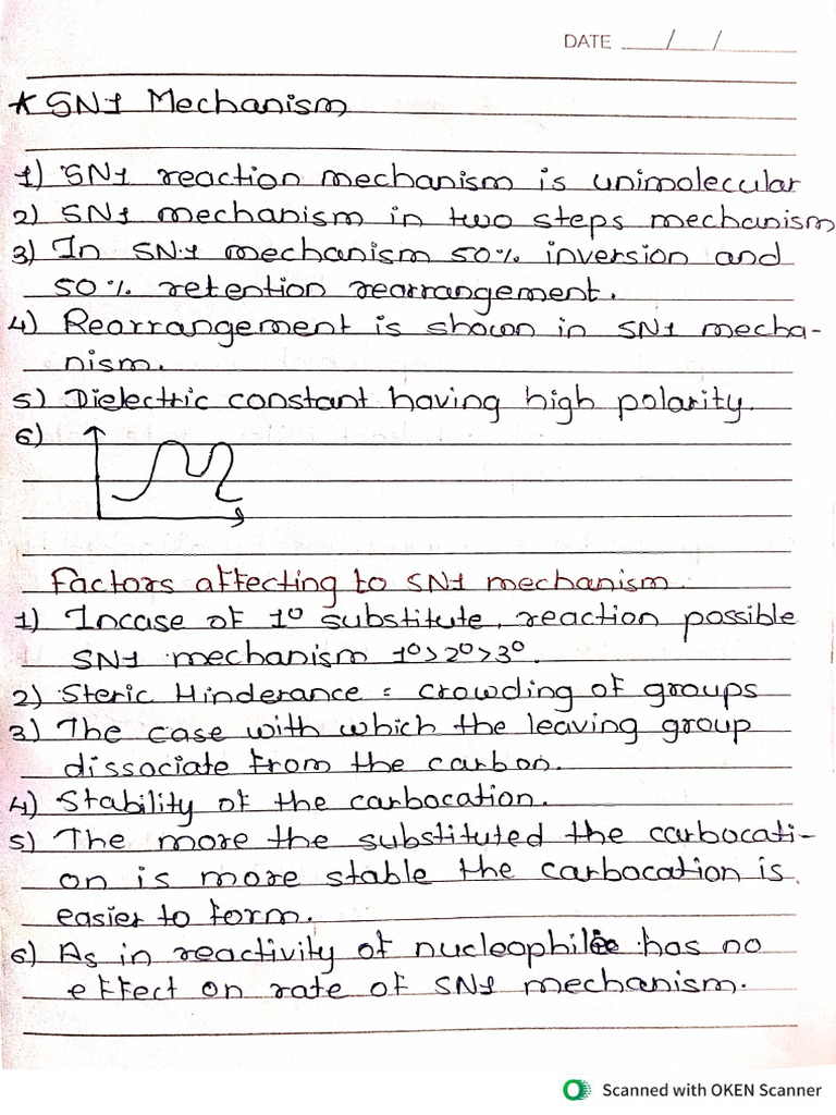 Sn1 and Sn2 Reaction | PDF