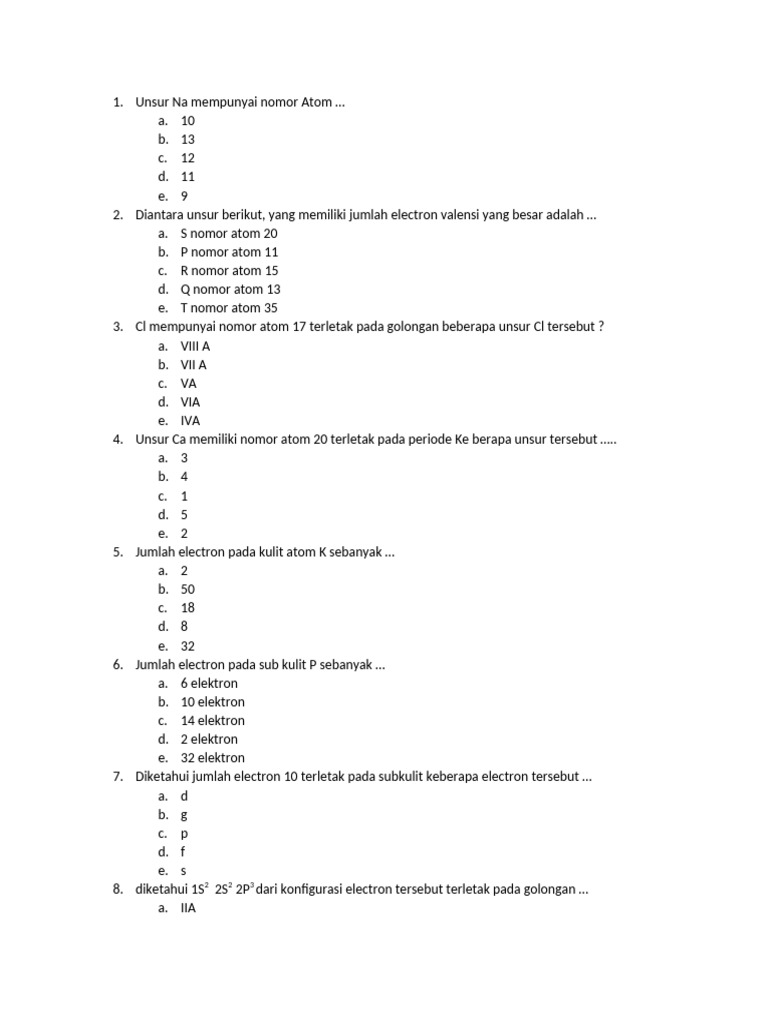 Soal Kimia Kelas Xi | PDF