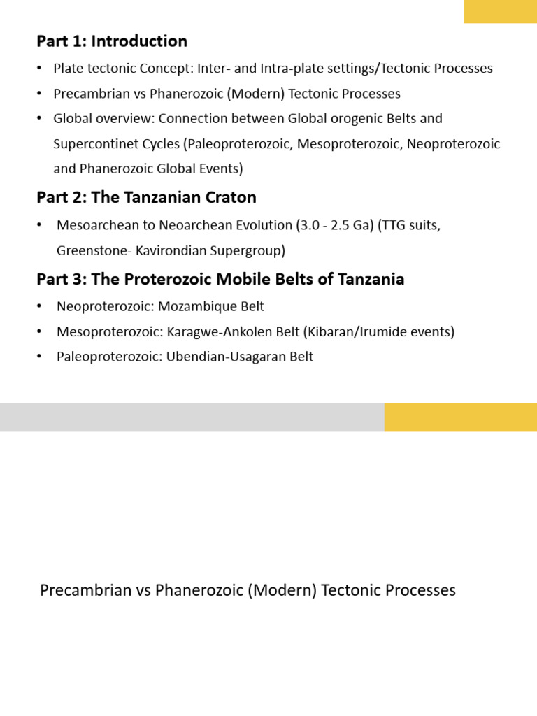 2-Precambrian vs Phanerozoic | PDF | Geology | Tectonics