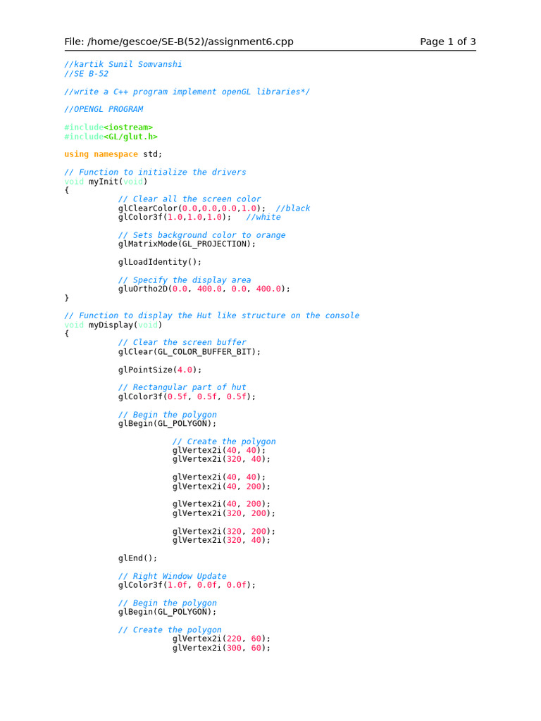 Assignment6.Cpp | PDF | Computer Science | System Software
