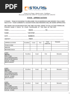 Tour Program Form | PDF