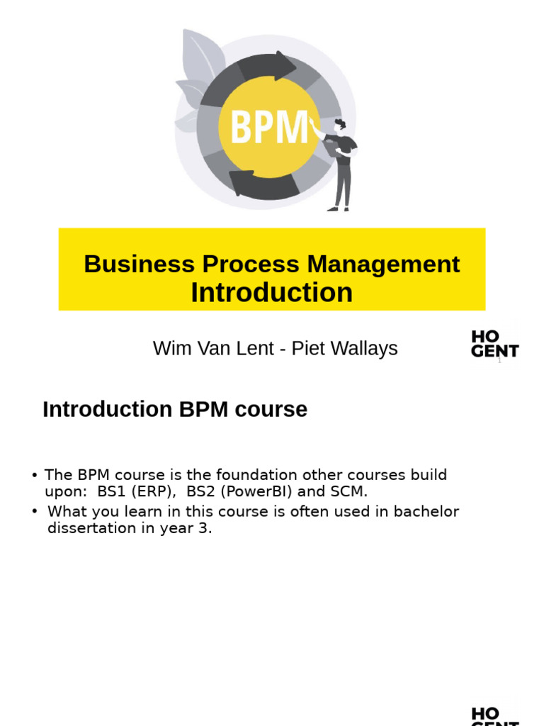 BPM 01 Introduction-Eng | PDF | Business Process | Business