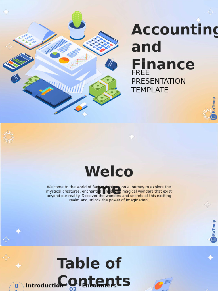 Accounting and Finance PPT Template by EaTemp | PDF | Dragon | Fantasy