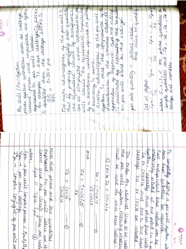 Power System Notes | PDF