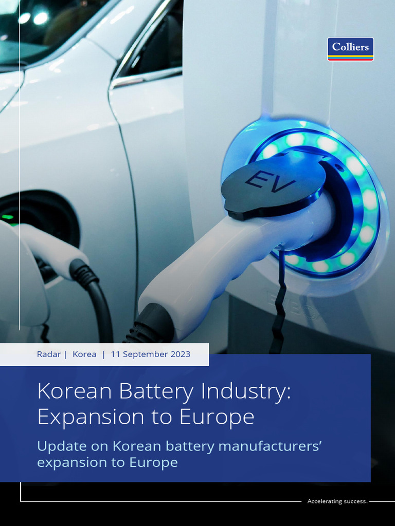 Colliers Korea Korean Battery Industry Expansion To Europe - ENG | PDF ...