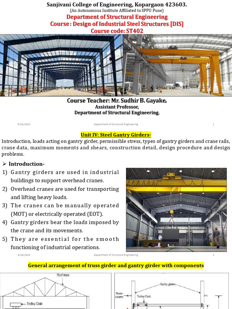 (An Autonomous Institute Affiliated To SPPU Pune) : 9/26/2024 Department of Structural ...