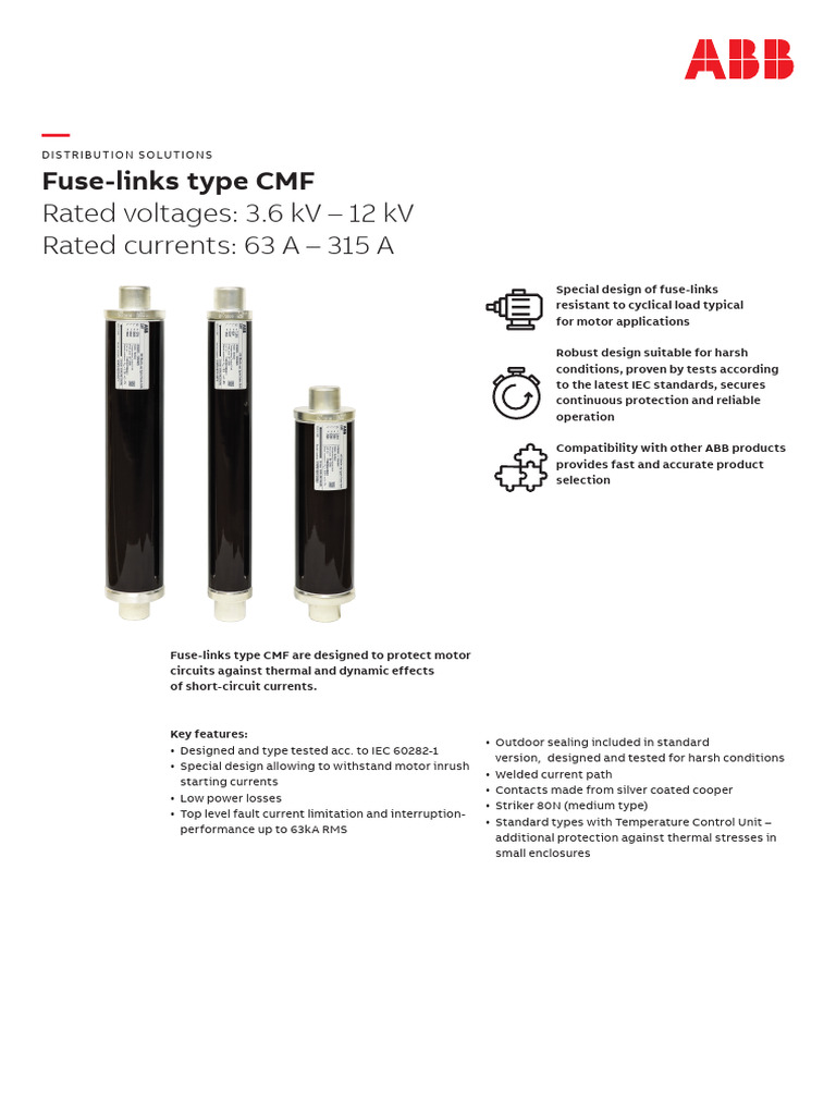 LE Fuse-Links CMF (EN) B 3408PL1524 | PDF | Electrical Engineering ...