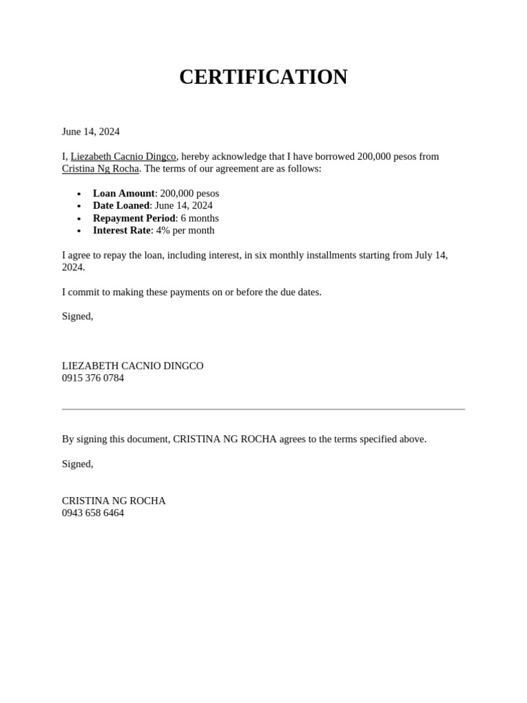 Agreement Pdf