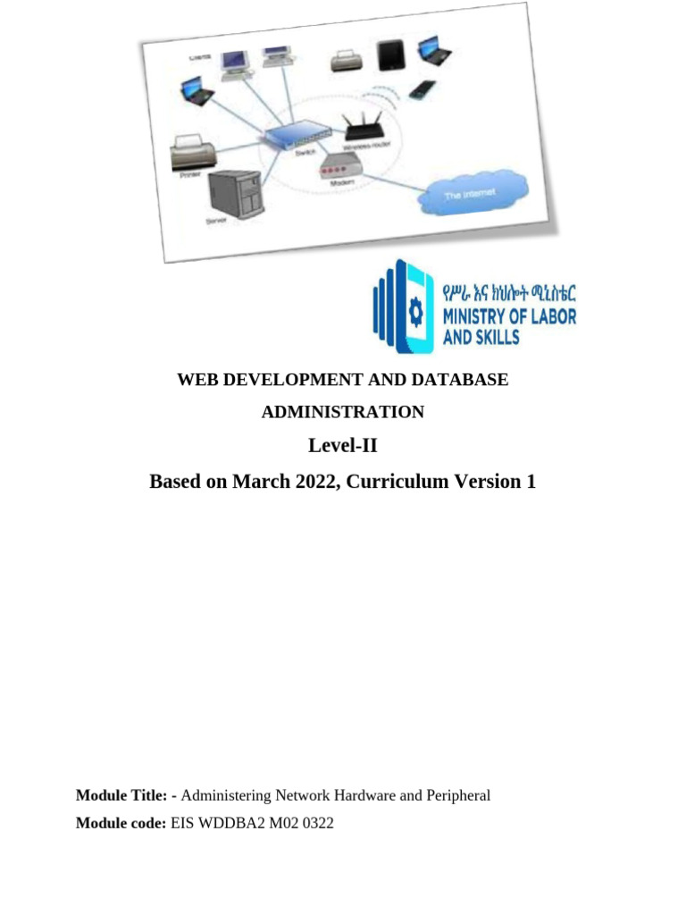 Module 02 Administering Network Hardware and Peripheral Alemayehu Abera | PDF | Computer Network ...