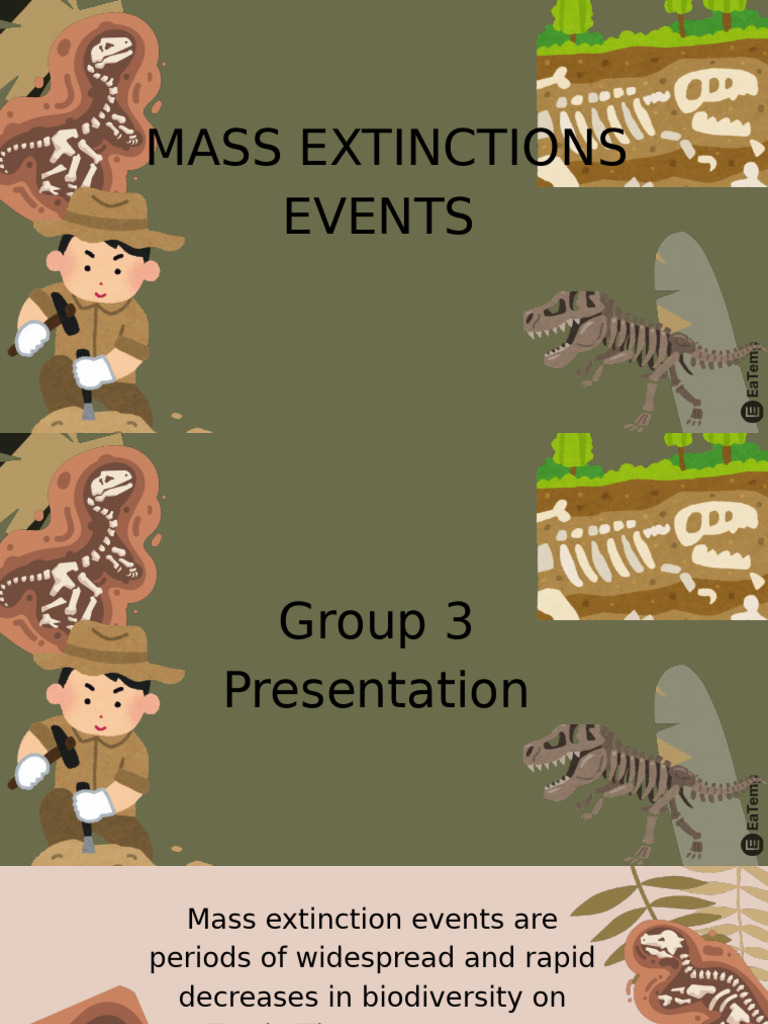 Mass Extinctions Events | PDF | Extinction | Biodiversity