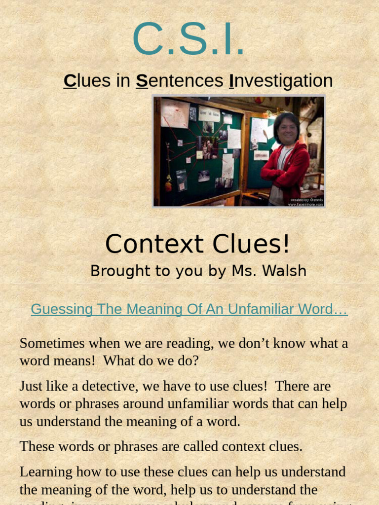 Context Clues for Vocabulary Mastery | PDF