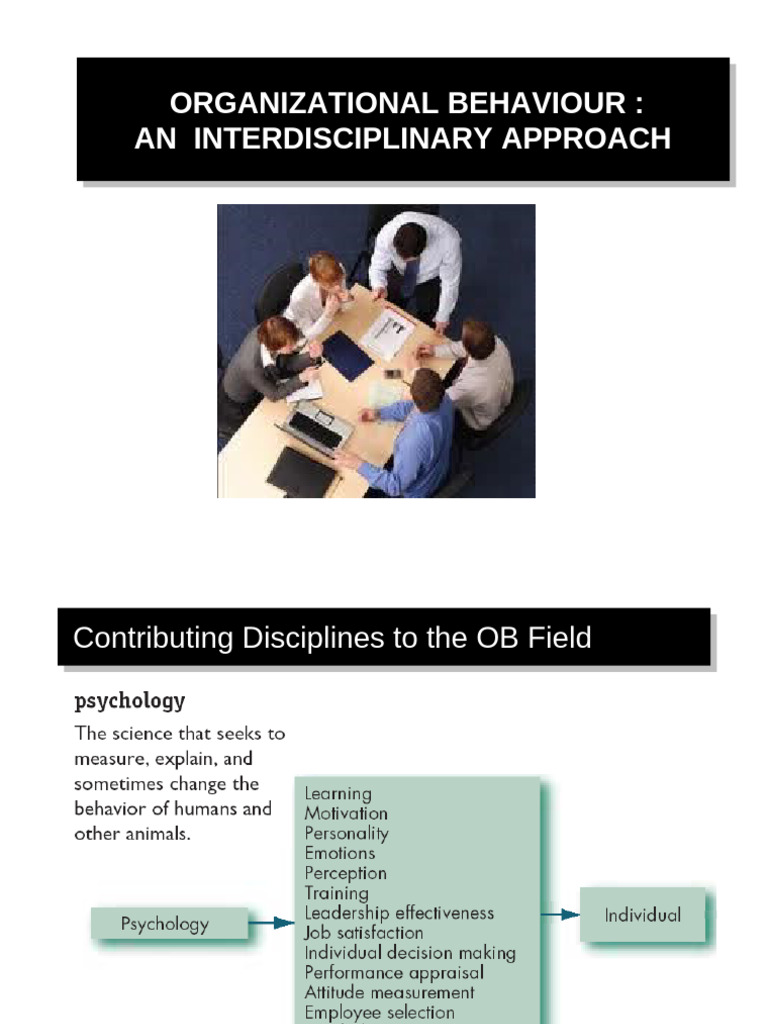 1.3.contributing Disciplines OB | PDF | Scientific Theories | Business
