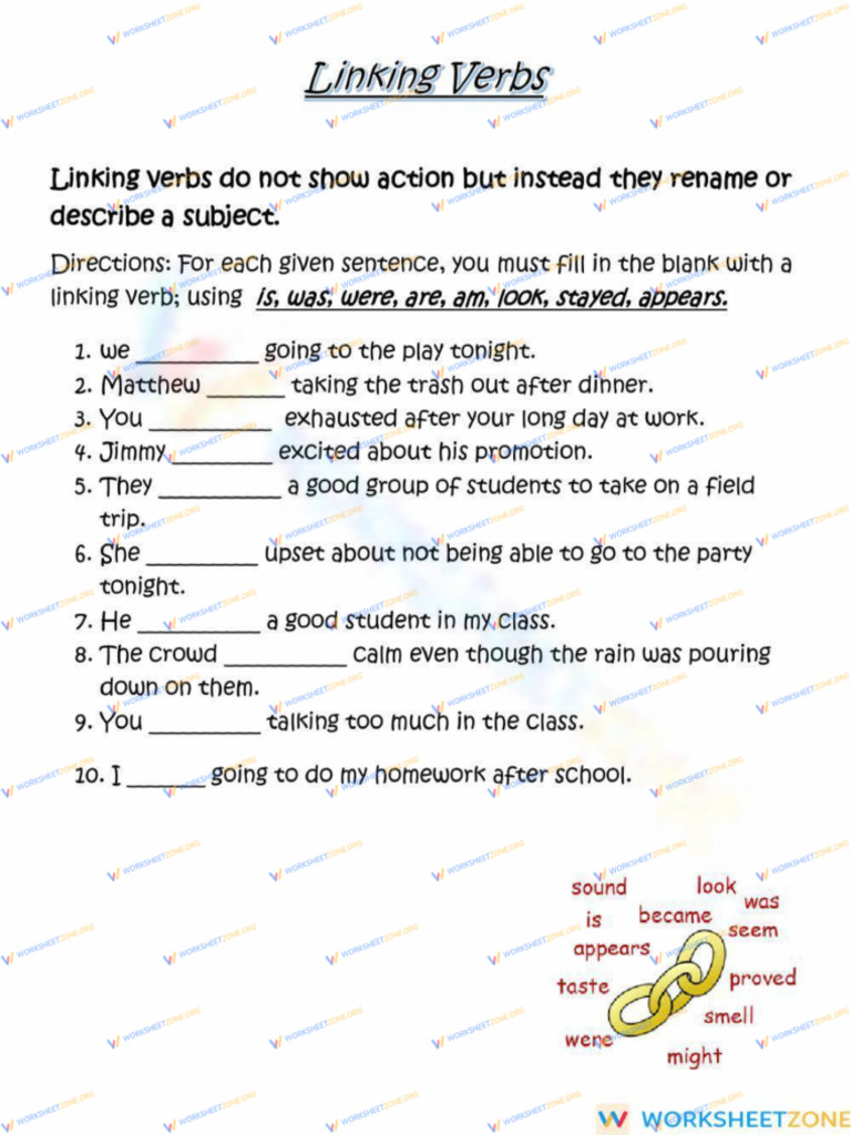 Linking Verbs | PDF
