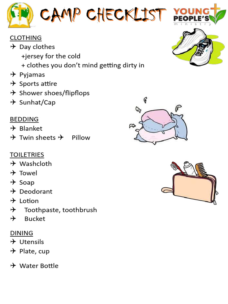 Essential Camp Packing Checklist | PDF