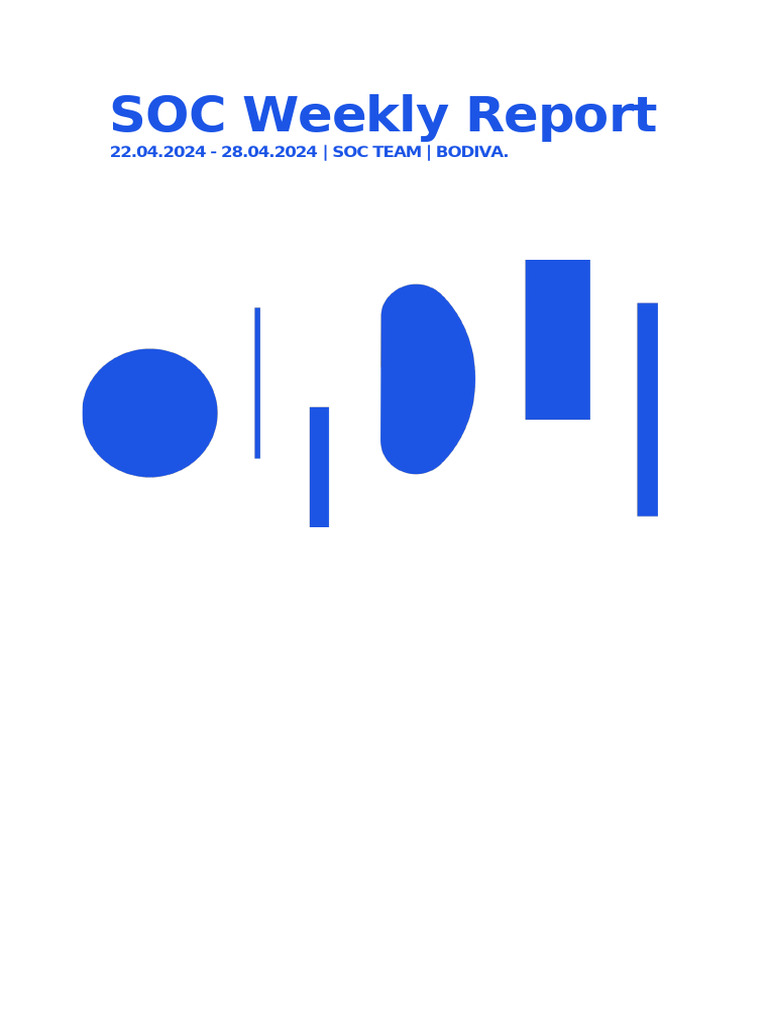SOC Weekly Report BODIVA 22th 28th April | PDF | Security | Computer ...