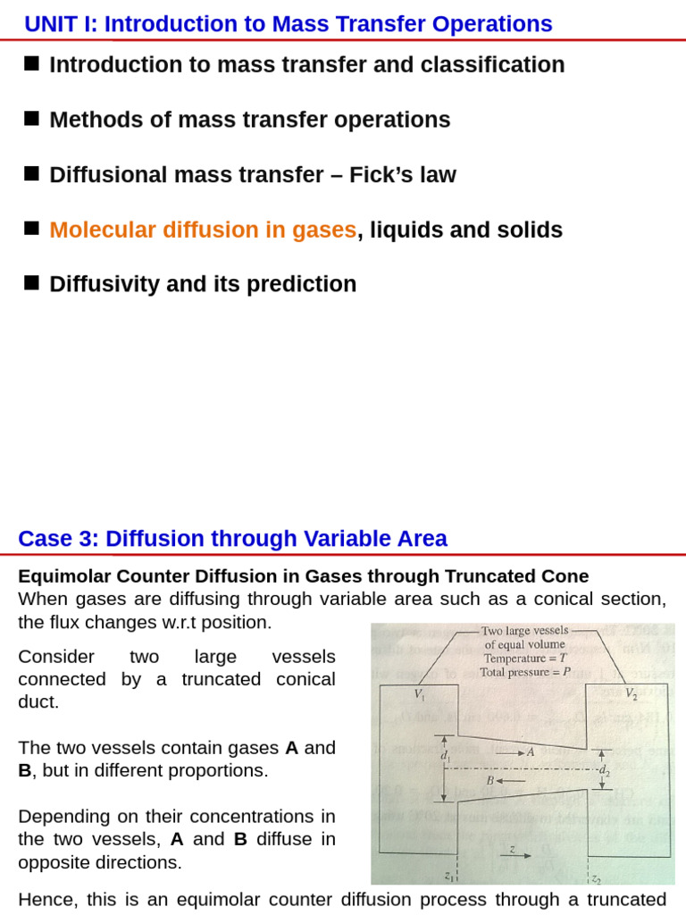 Mass Transfer Operations Guide | PDF | Diffusion | Pressure