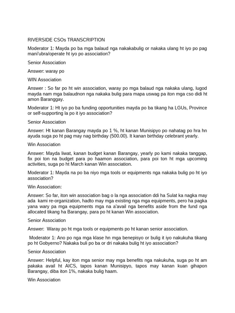 Riverside Transcription | PDF