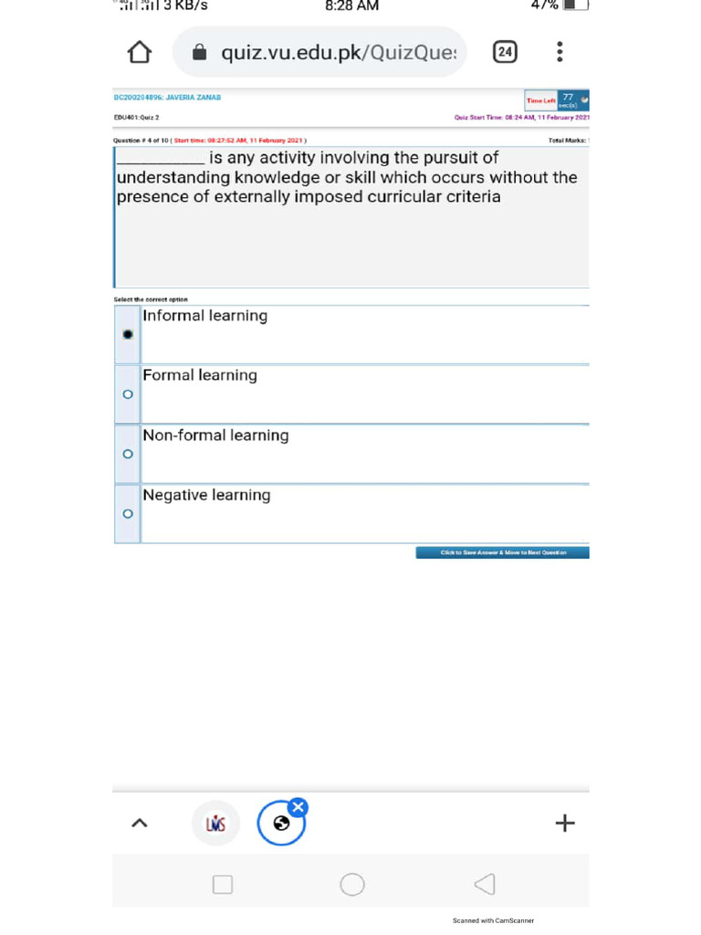 EDU401 Quiz 2 Before Mids | PDF