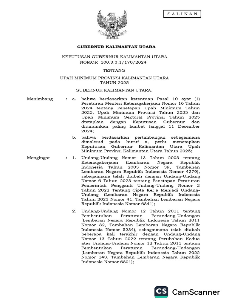 SK UMP Kaltara 2025 | PDF