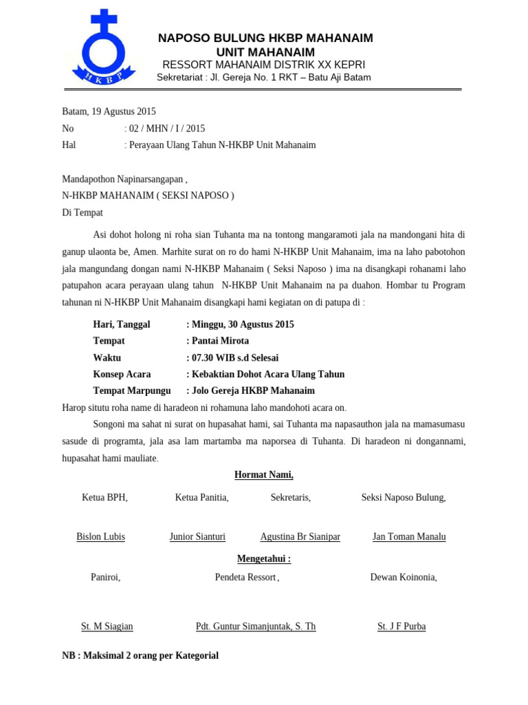 Contoh undangan | PDF