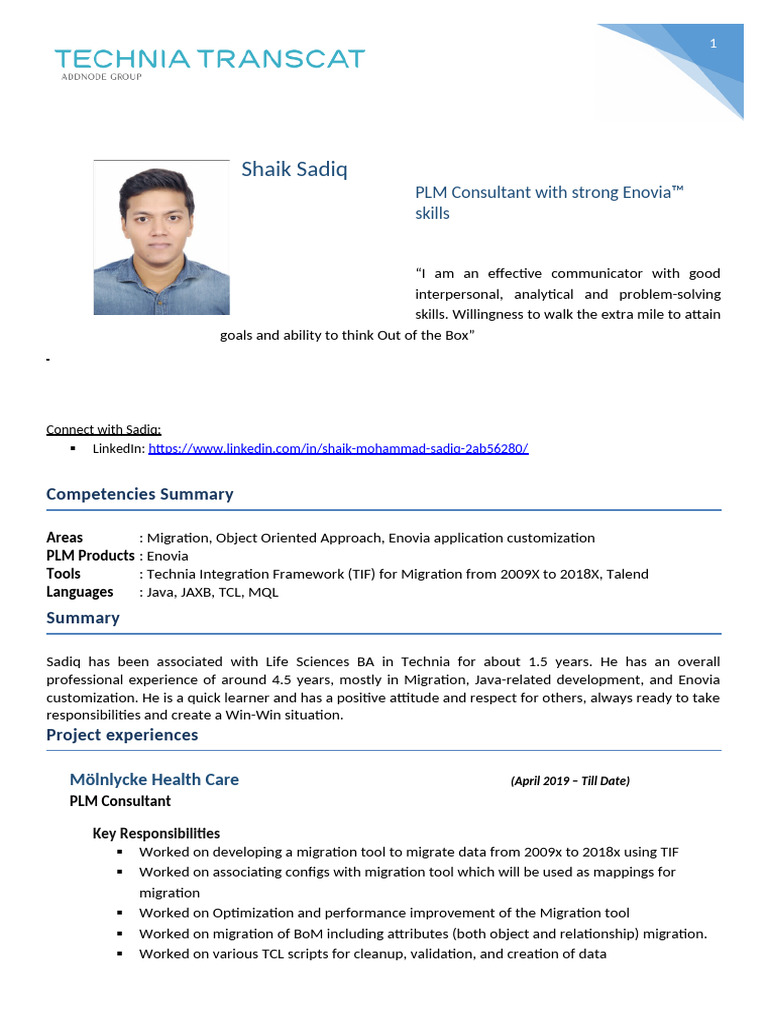 CV Shaik Sadiq | PDF | Information Technology Management | Computer Programming