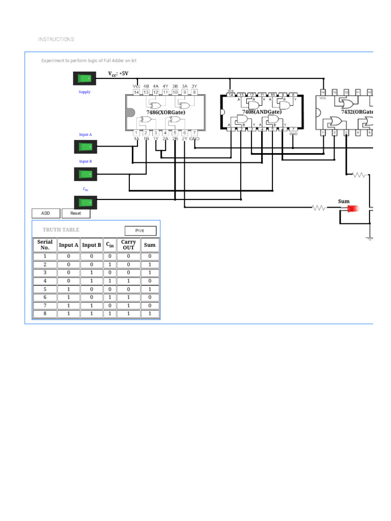 Full Adder | PDF