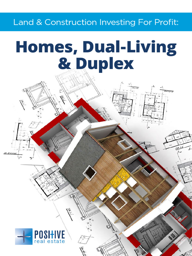 Land Construction Investing For Profit Homes Dual Living Duplex - v3 ...