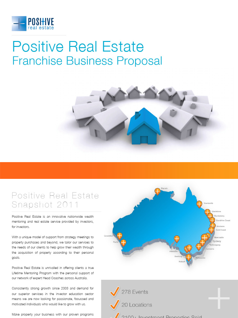 Positive Real Estate Franchise Proposal | PDF | Franchising | Mentorship