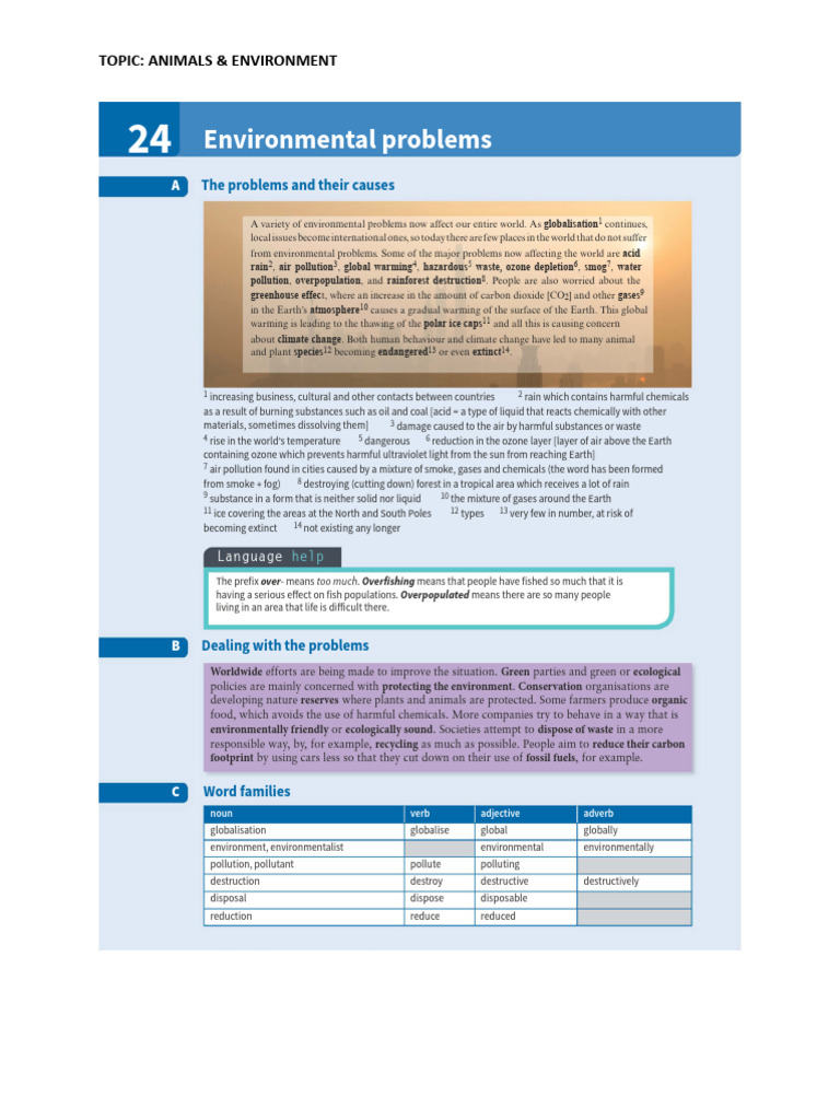 Topic Environment | PDF | Climate Change | Atmosphere Of Earth