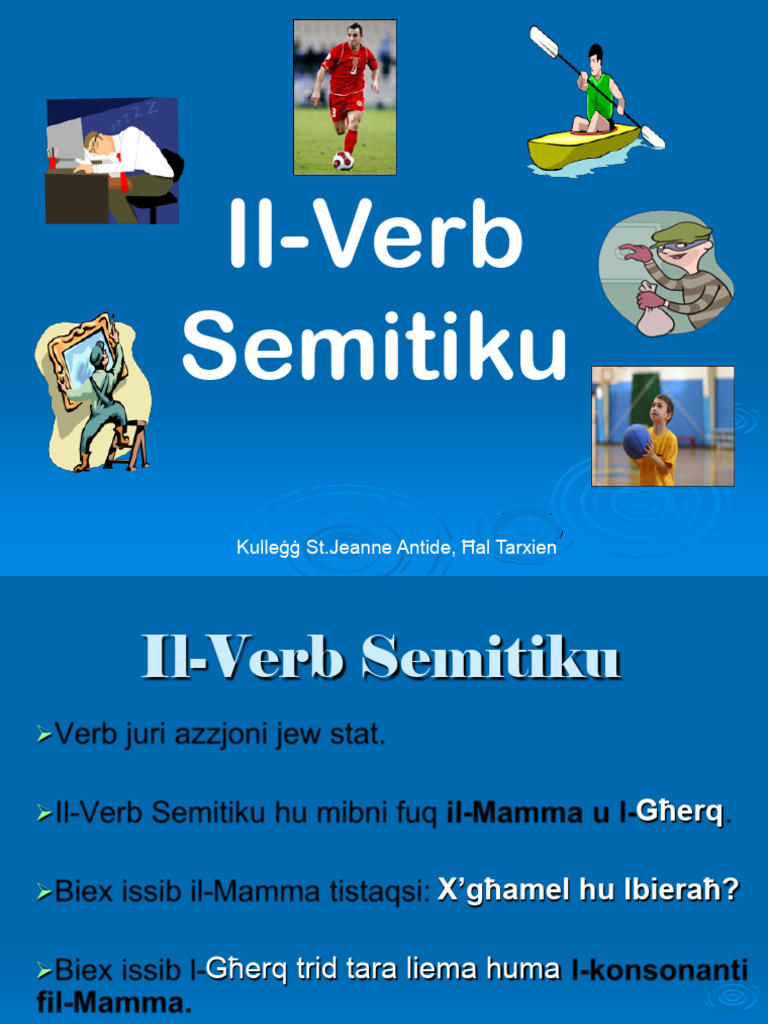 Il Verb Semitiku Oriana | PDF