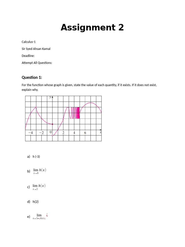Assignment 2 TA Om | PDF | Derivative | Asymptote
