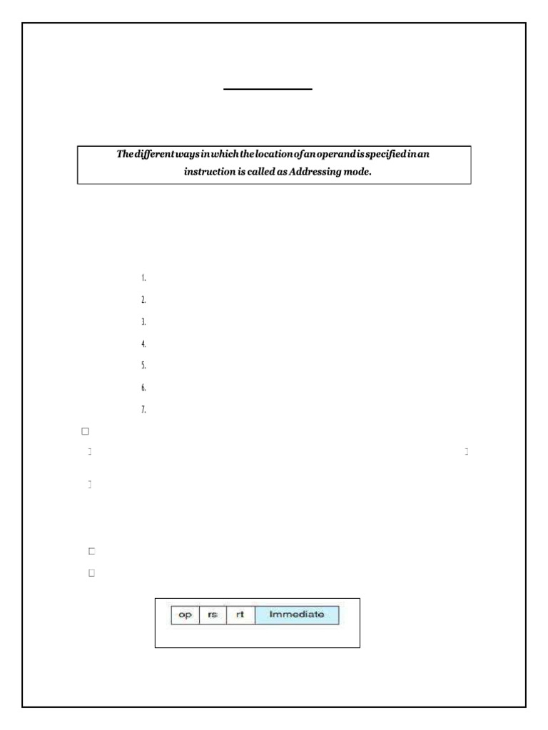 Lecture 20 And 21 Addressing Modes And Its Types Pdf Computer Architecture Computer Science