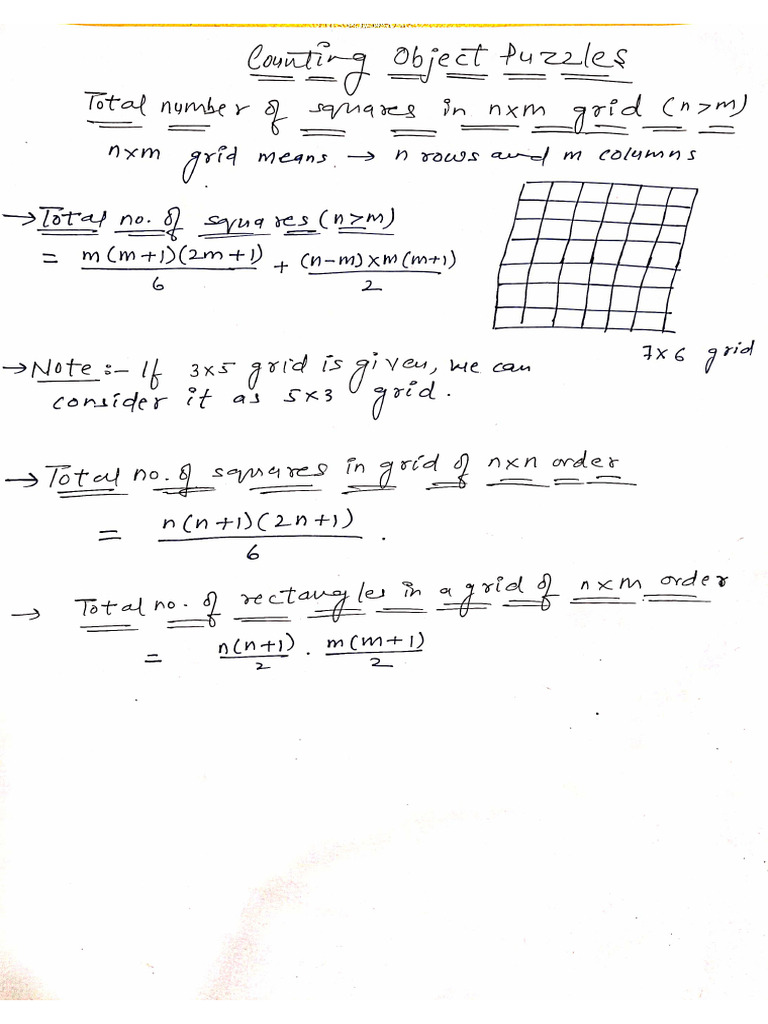 Counting Object Puzzles | PDF