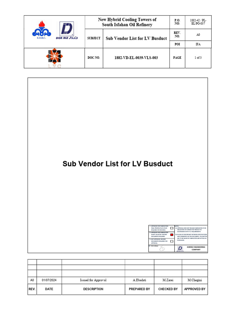 1882-VD-EL-0039-VLS-003-A0-Code 2 | PDF | Power (Physics) | Electrical ...