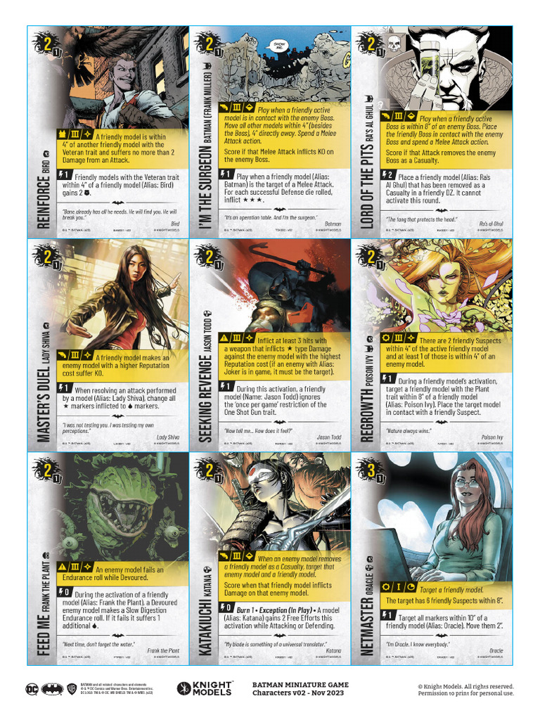 OBJECTIVE_CHARACTERS_v02_WEB | PDF | Warner Bros. | Dc Comics