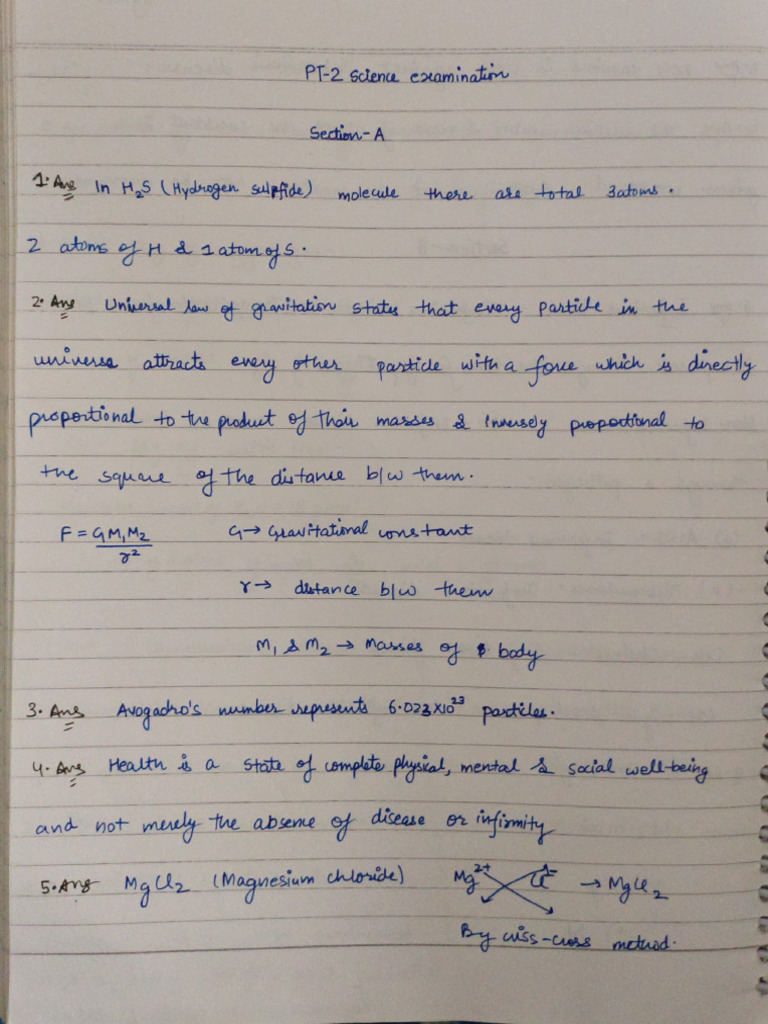 PT-2 SCIENCE ADITYA MISHRA ROLL NO.2 9-A | PDF