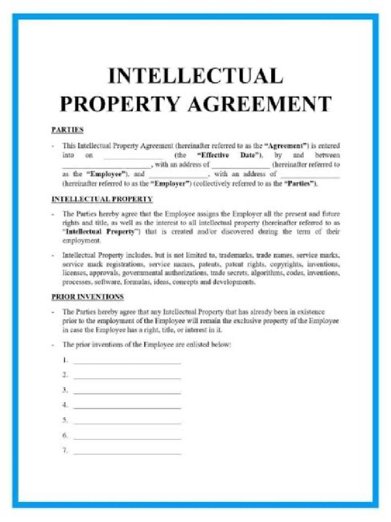 Intellectul - Property Agreement | PDF