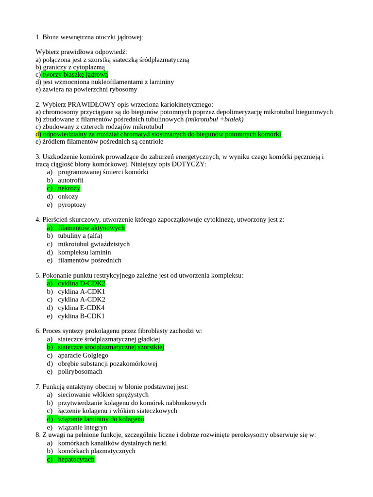 Kolos 1 Stacjo Histo | PDF