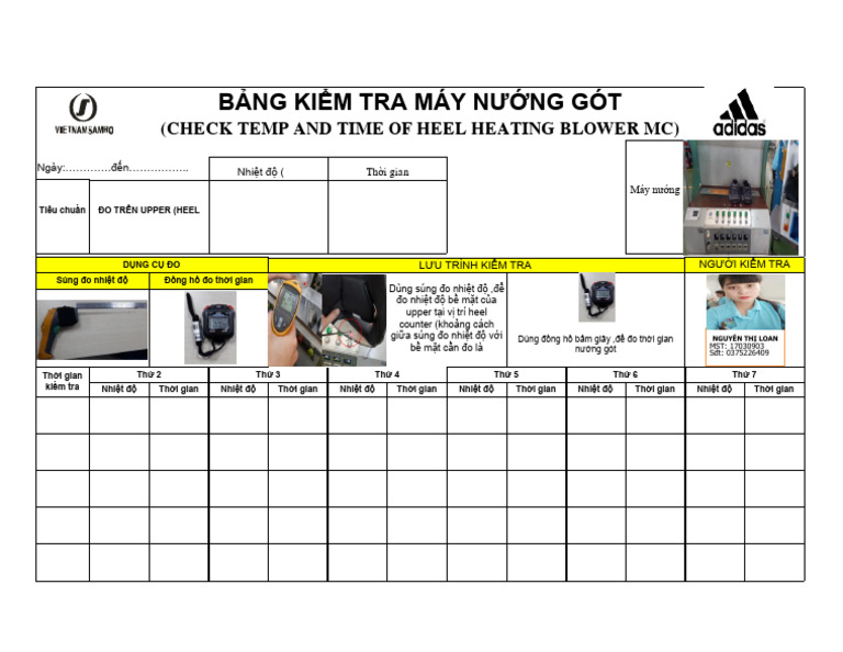 Heel Heating Blower MC - Checklist | PDF