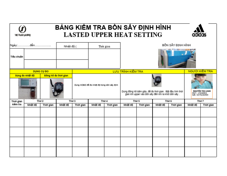 Lasted Upper Heat Setting - Checklist | PDF