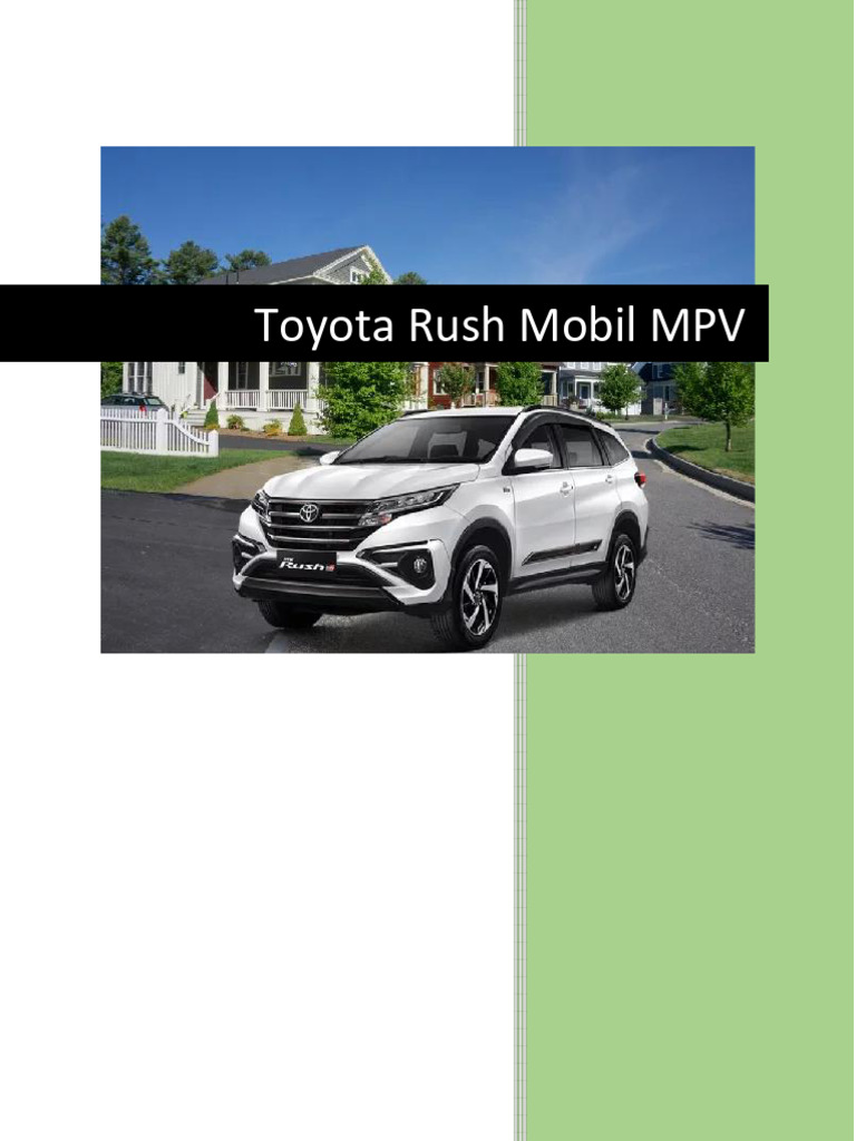 Toyota Rush Mobil MPV | PDF