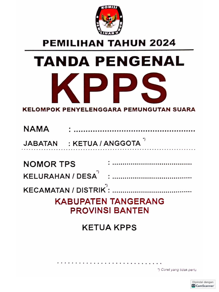 Pengenal Kpps | PDF