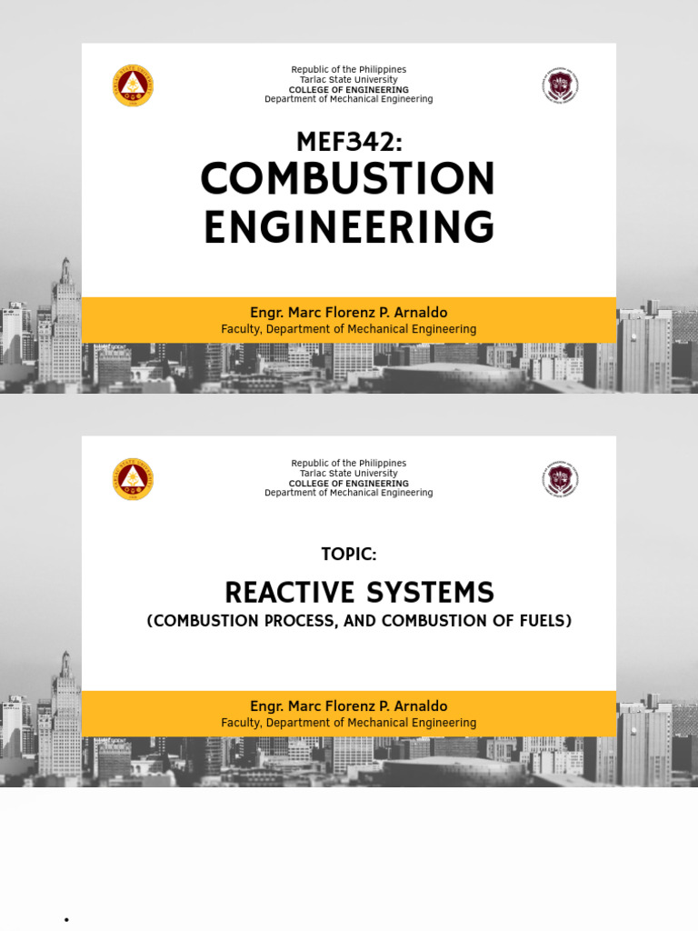 Lecture 5 Reactive Systems | PDF | Combustion | Fuels