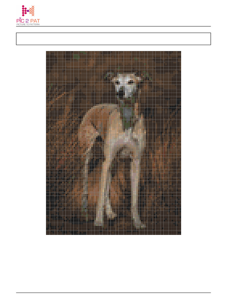 Patron punto.cruz galgo español | PDF