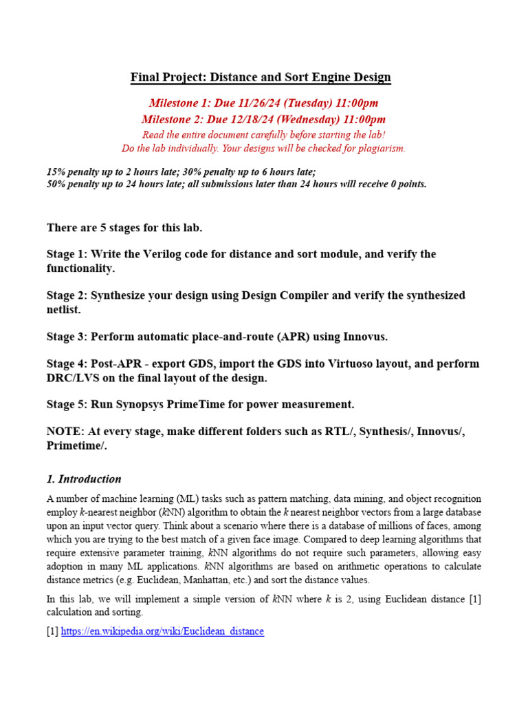 ECE5746 Fall24 FinalProject | PDF | Vector Space | Computer Science