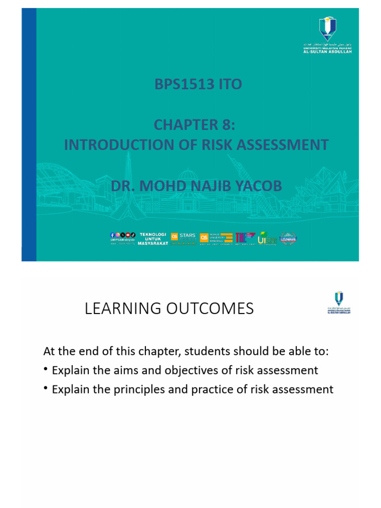 Chapter 8 Risk Assessment | PDF | Risk | Risk Assessment