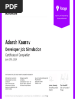 Forage Certificate | PDF