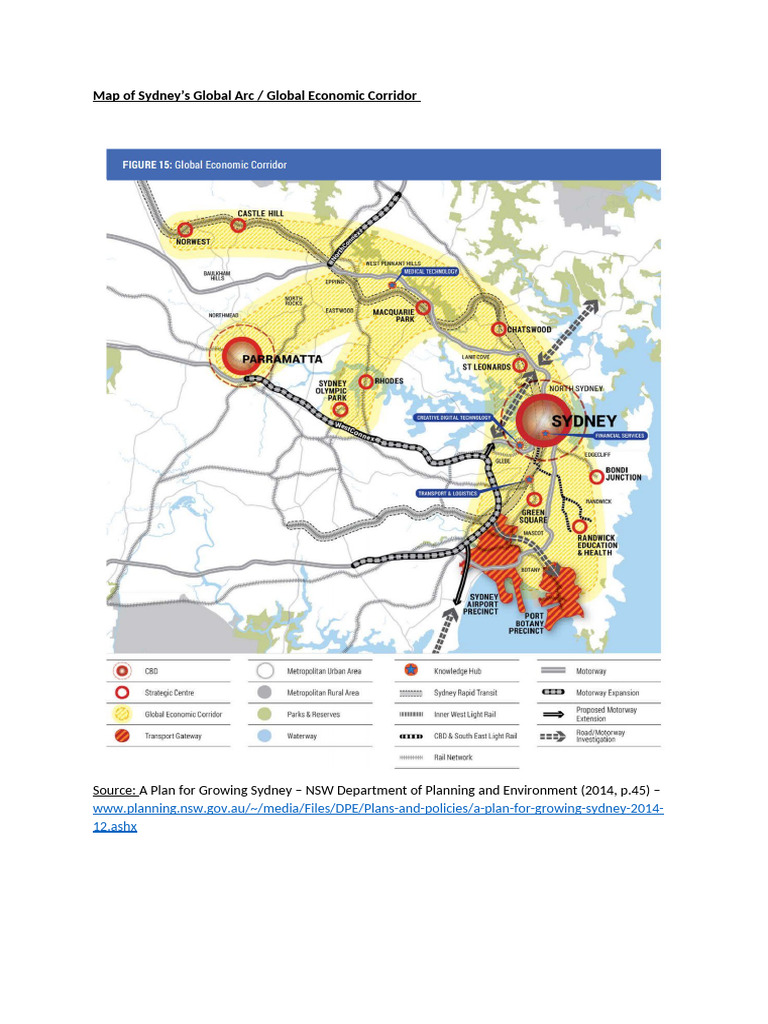 Map of Sydney Global Arc | PDF