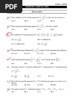 Binomial Theorem Exam Questions and Solutions | PDF | Mathematical ...